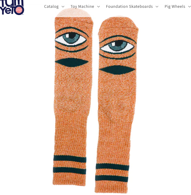 Heather Sect Eye Sock (Orange) – Cal Surf